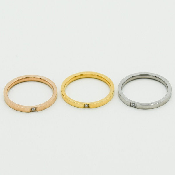 Simple Stone Ring - Etsy