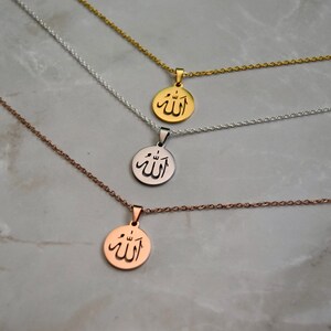 God Name Symbol Necklace, Allah Necklace, Muslim Pendant, Islamic ...