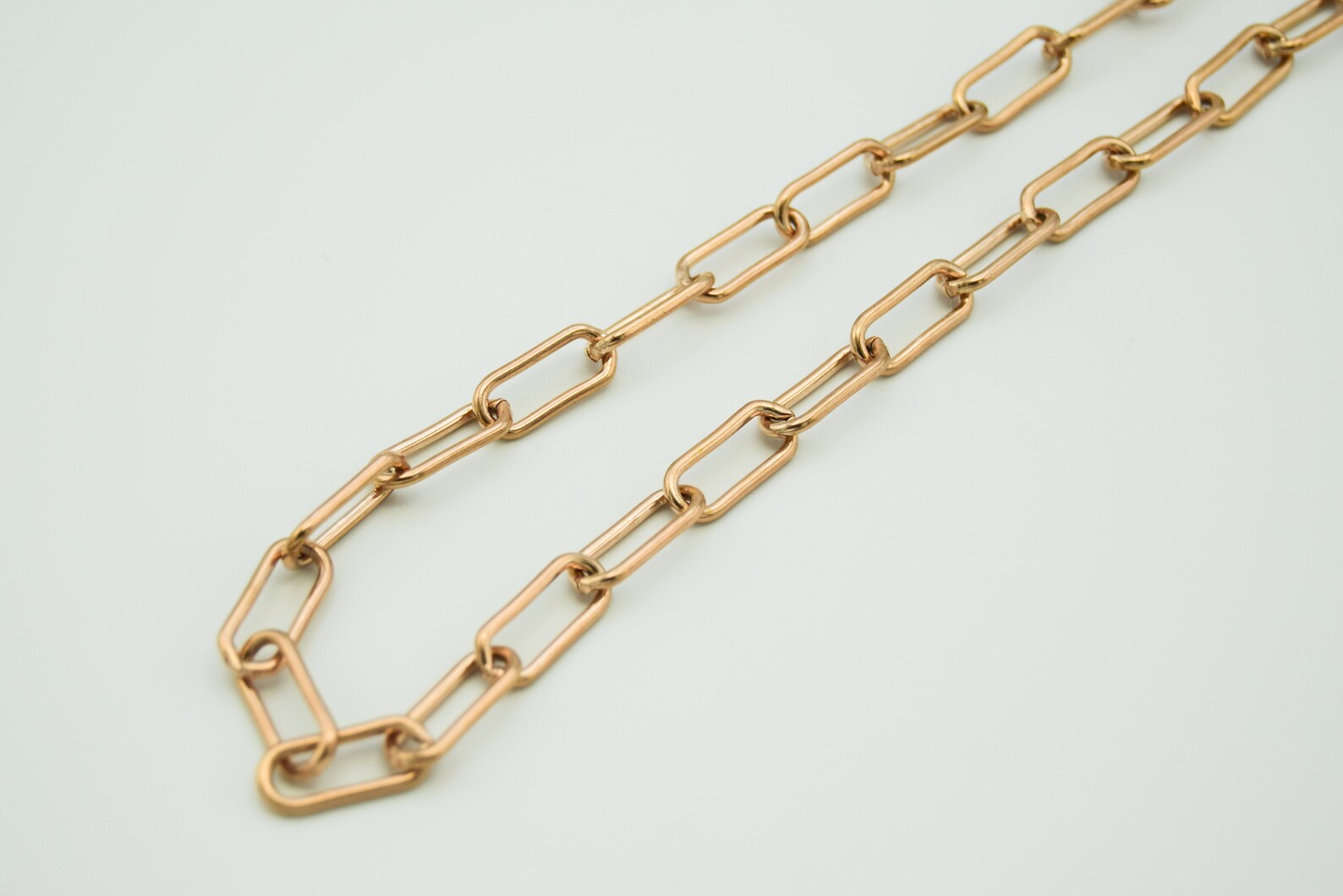 Paperclip Chain Necklace Chain Link Necklace Chain Layering | Etsy