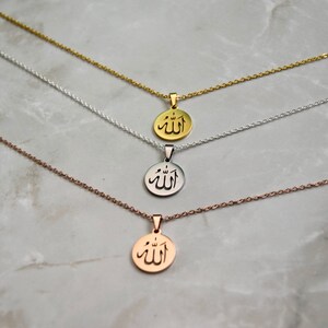 God Name Symbol Necklace, Allah Necklace, Muslim Pendant, Islamic ...