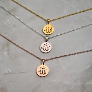 God Name Symbol Necklace, Allah Necklace, Muslim Pendant, Islamic ...