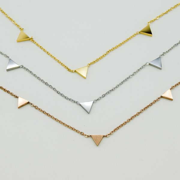 Triangles Necklace - Etsy