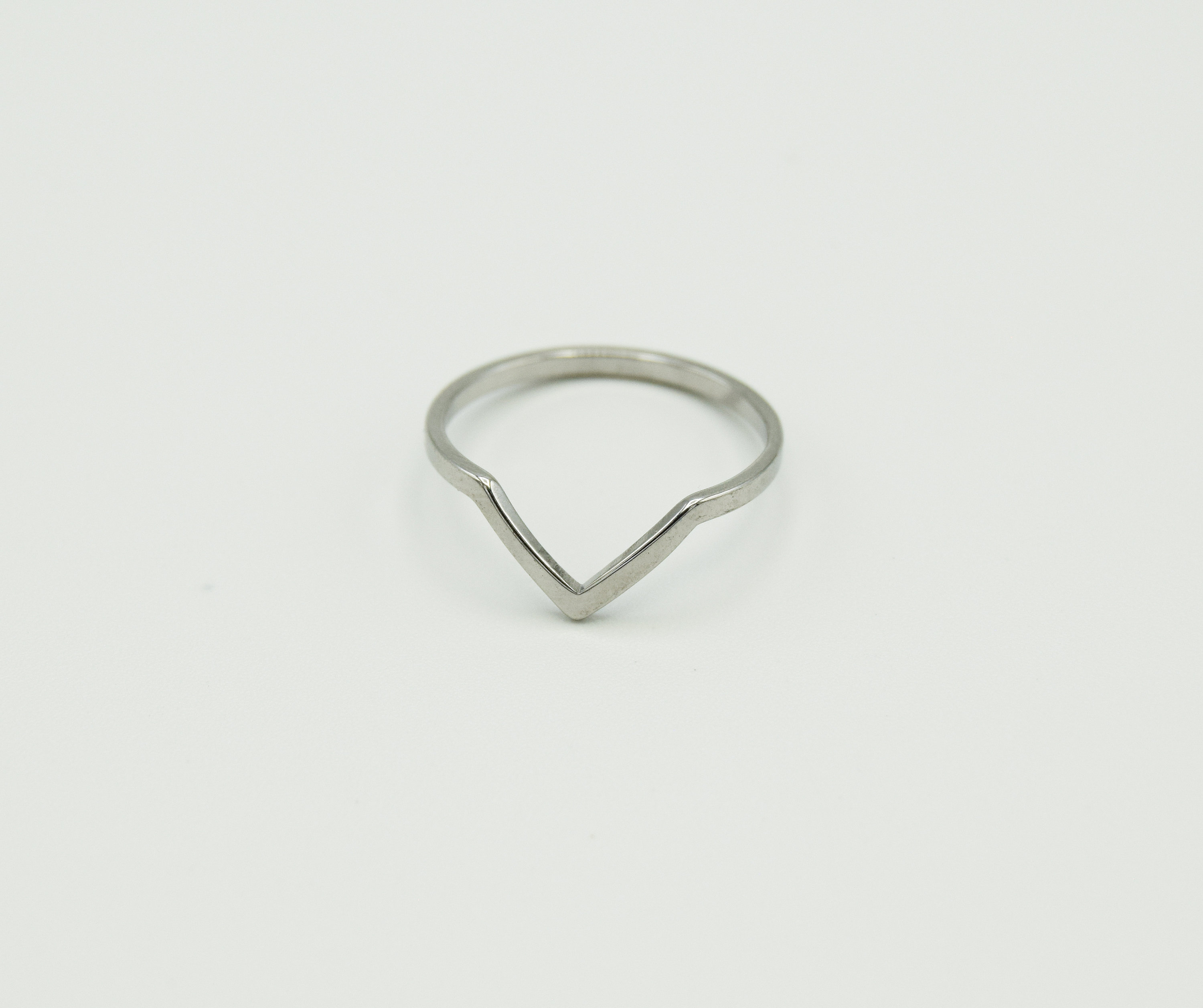 V Minimalist Ring, V Gold Ring, Dainty Ring, Gold Plated Ring, Silver ...