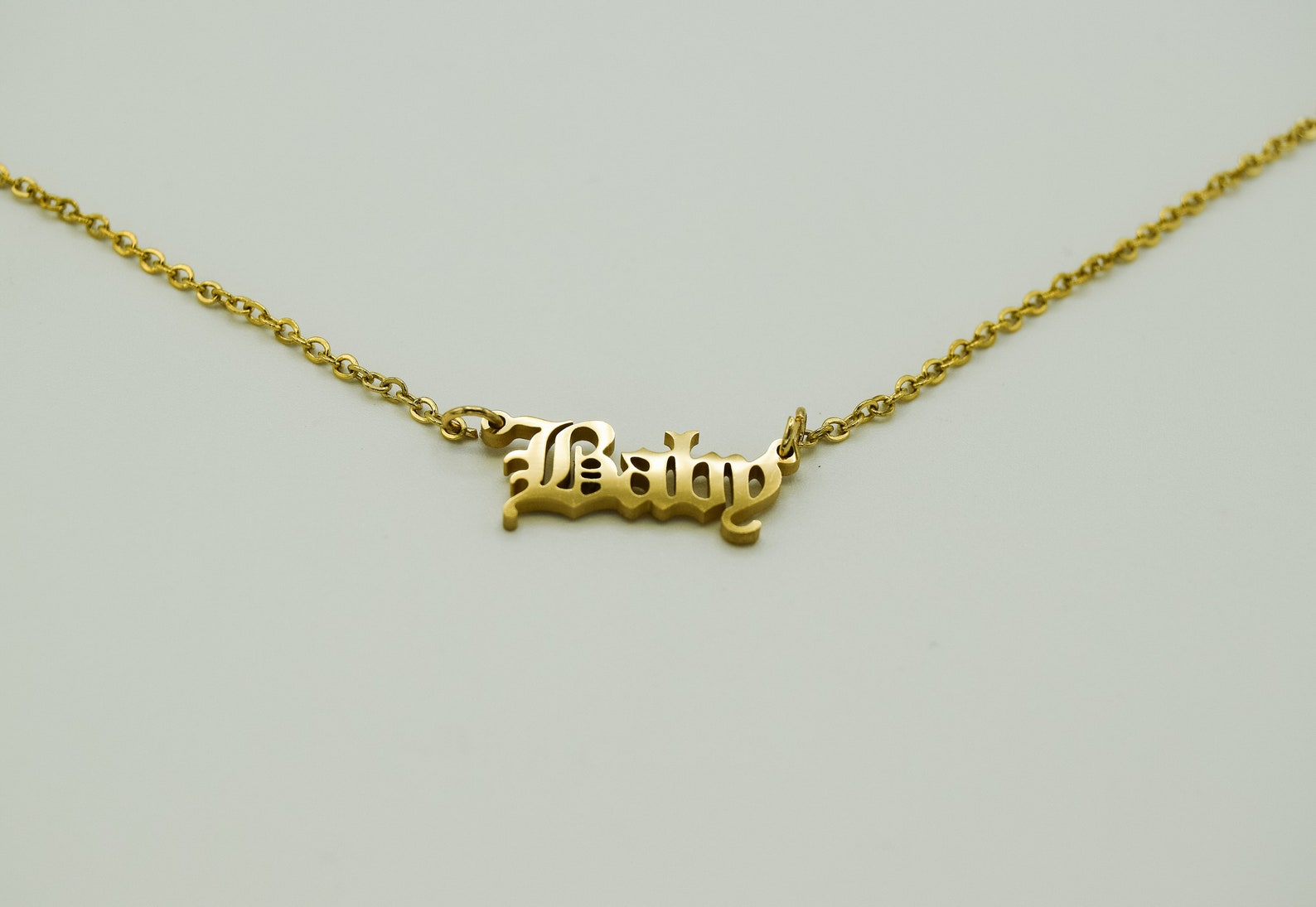 Baby Necklace Baby Name Necklace Baby Pendant Baby Chain - Etsy