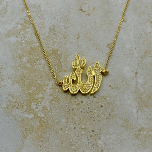 God Name Symbol Necklace, Allah Necklace, Muslim Pendant, Islamic ...