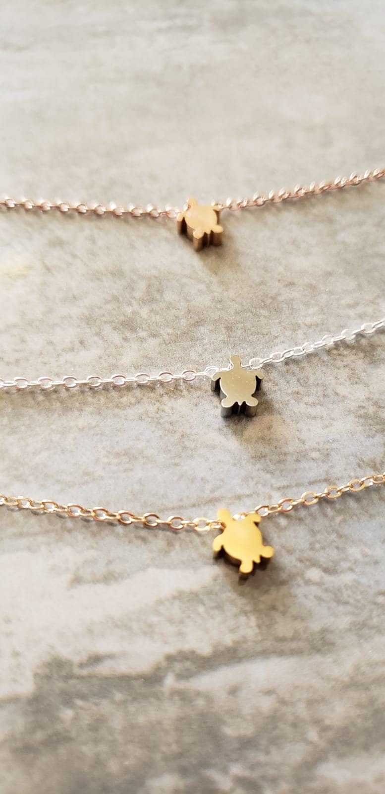 Tiny Turtle Anklet Turtle Anklet /rose Gold/silver/gold | Etsy