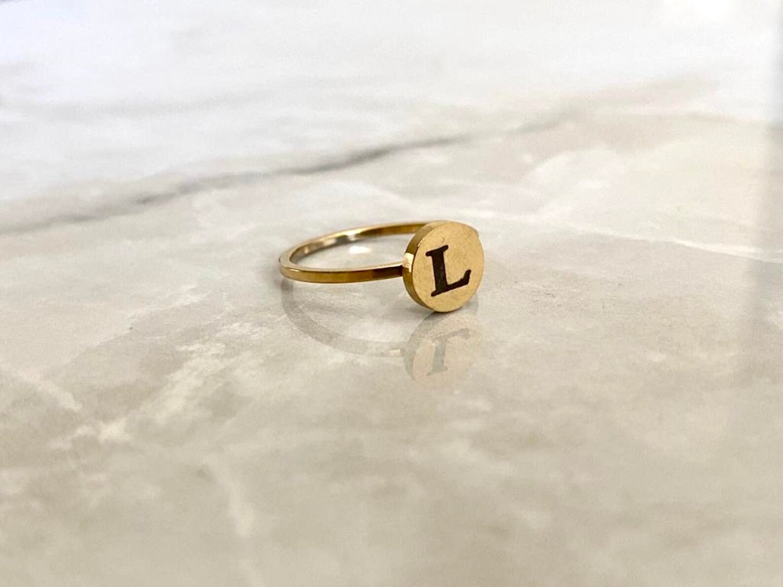 Personalized Ring Simple Circle Ring Geometric Ring - Etsy