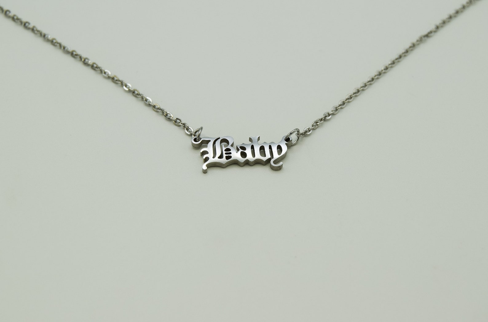 Baby Necklace Baby Name Necklace Baby Pendant Baby Chain - Etsy