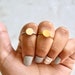 Personalized Ring Simple Circle Ring Geometric Ring - Etsy