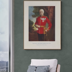 Set of 4 Victorian British Army General Coloured Photographs in ...