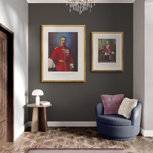 Set of 4 Victorian British Army General Coloured Photographs in ...