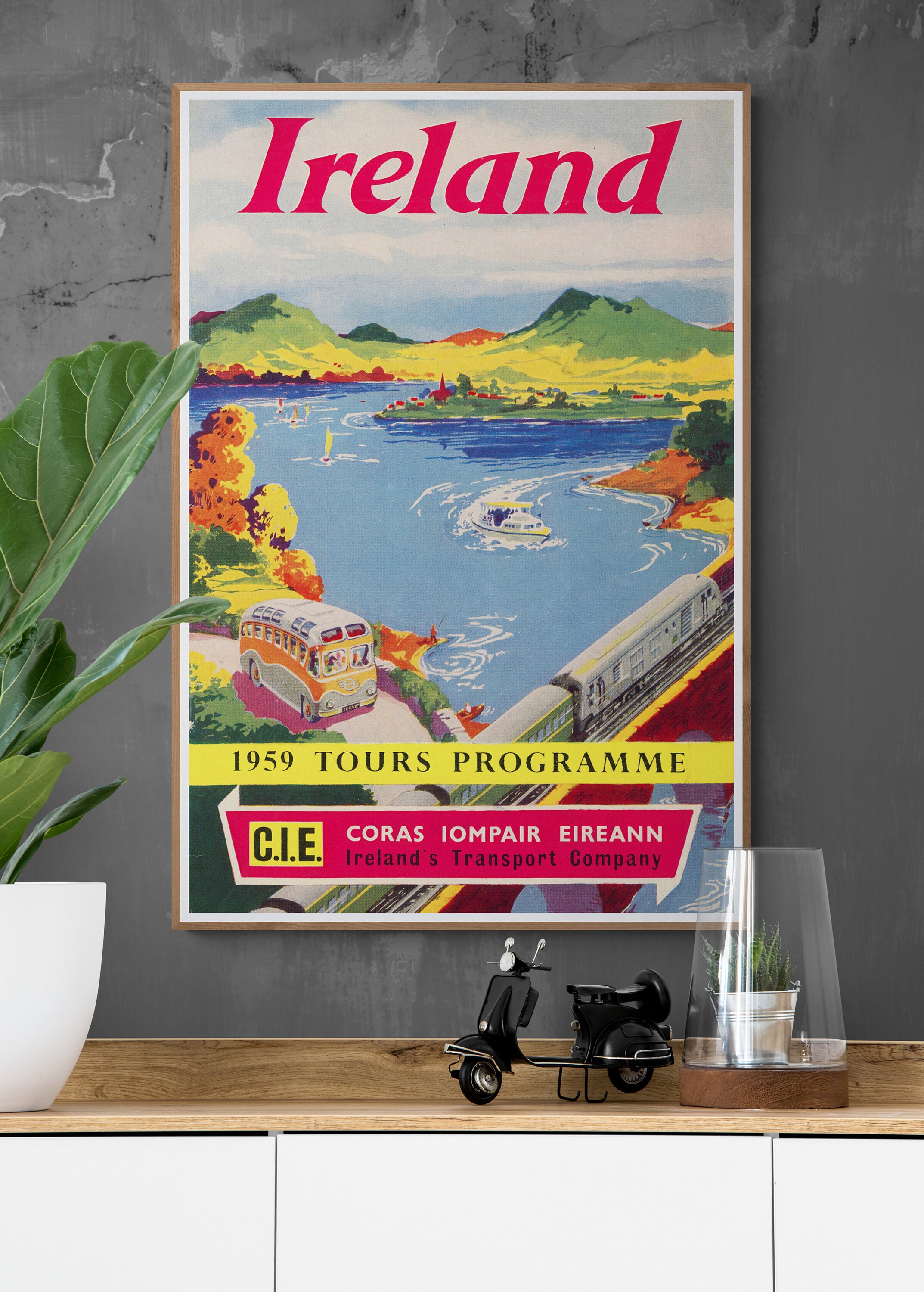 Set of 3 Ireland Tourism Instant Downloadable Wall Art Prints. Ireland ...