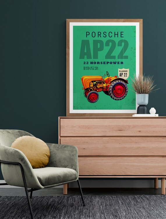 1950's Inspired Vintage Tractor Poster Instant | Etsy