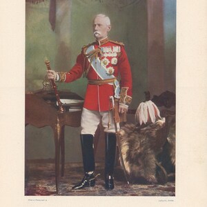 Set of 4 Victorian British Army General Coloured Photographs in ...