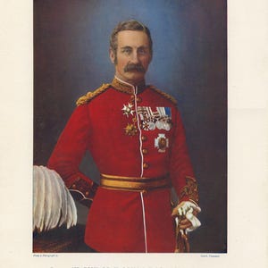 Set of 4 Victorian British Army General Coloured Photographs in ...