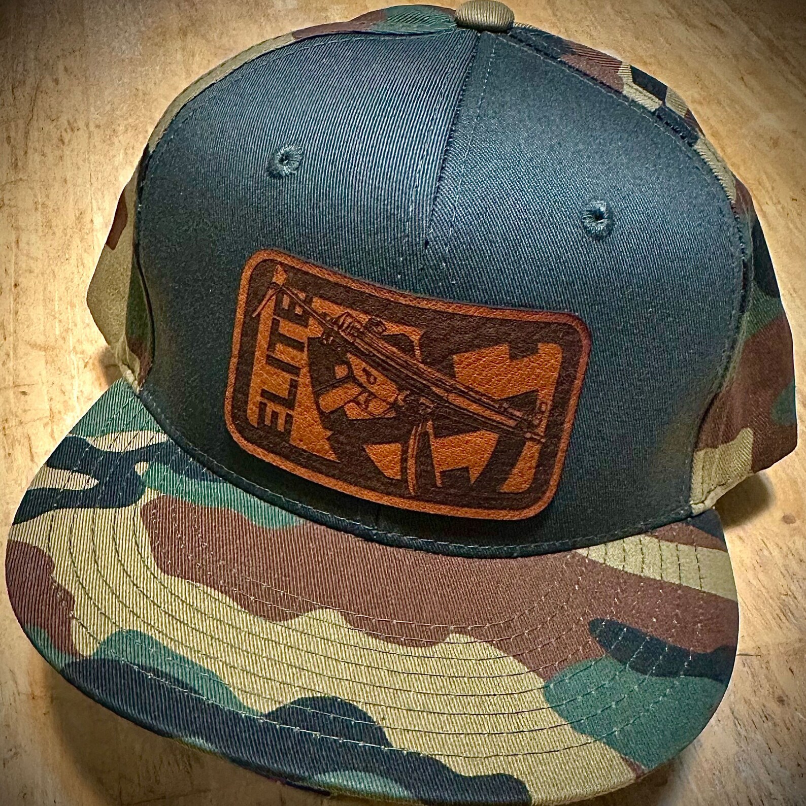 Elite 85 MP5 Logo Leather Patch Baseball Flatbrim Snapback Hat - Etsy