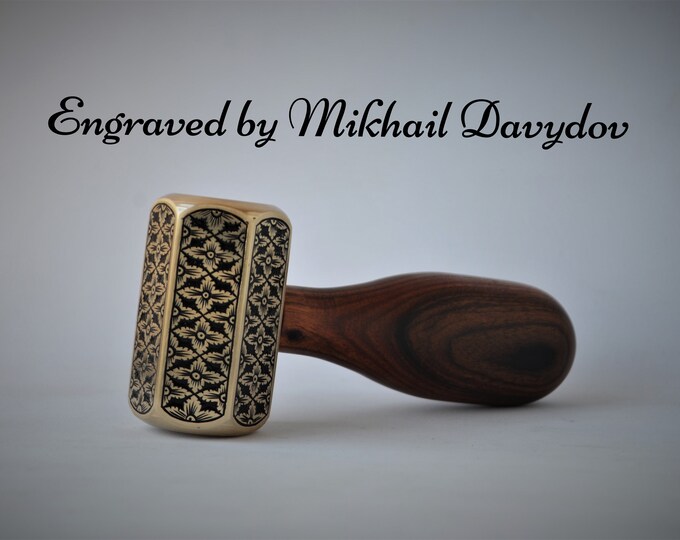 Brass Hammer for Chisels (mallet).hand Engraved by Mikhail Davydov - Etsy
