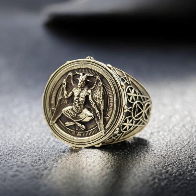 Satanic Rings for Men - Etsy