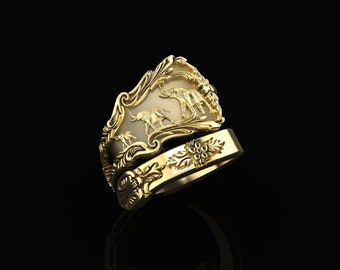 Brass Spoon Ring - Etsy
