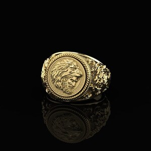 Men With Lion Ring Greek Mythology Ring Greek God Rings for - Etsy