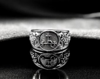 Seal Sigil of Lilith Handmade 3D Ring Solid Sterling Silver 925 - Etsy