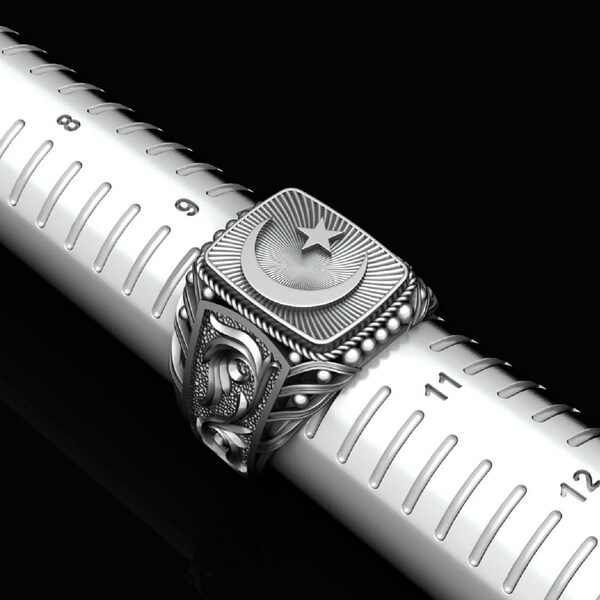 Moon Star Muslim Ring - Etsy