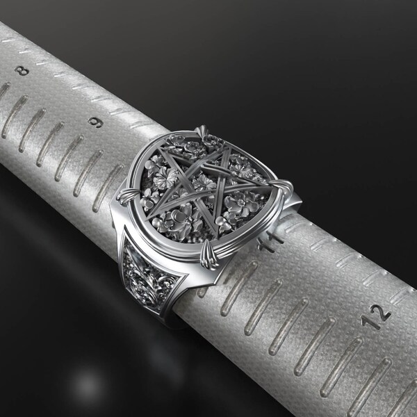 Pentacle Ring - Etsy