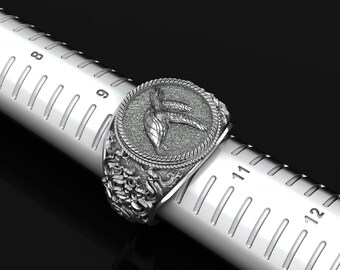 Mens Turtle Signet Ring - Etsy