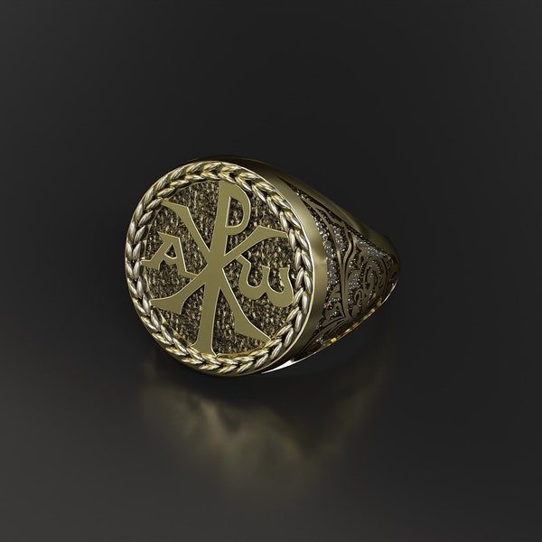 Chi Rho Ring - Etsy
