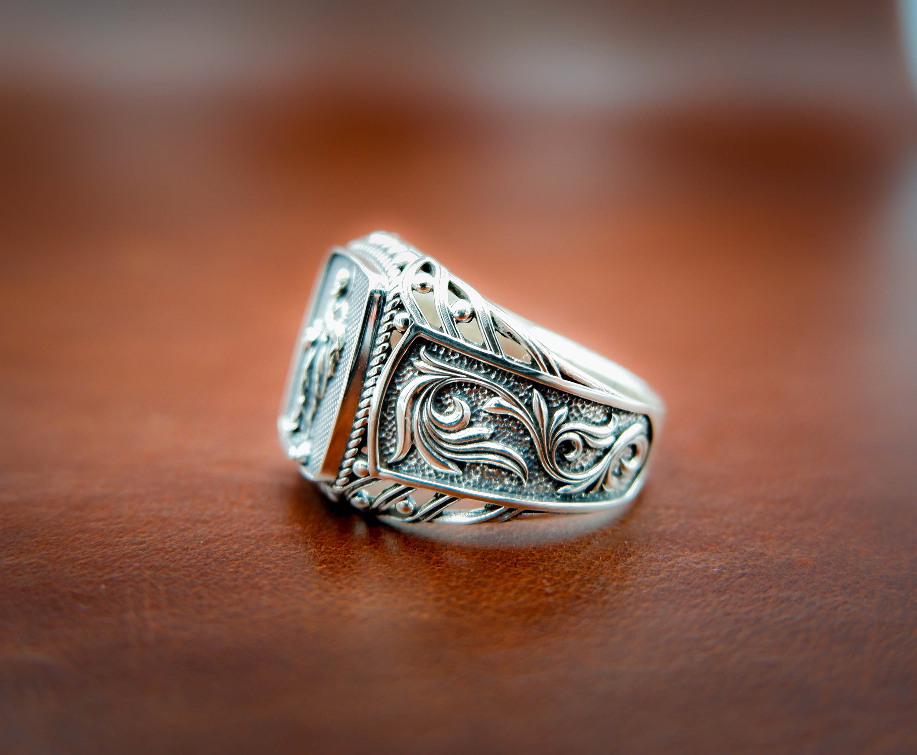 Saint Peter Men's Ring St. Peter Ring Catholic Ring - Etsy