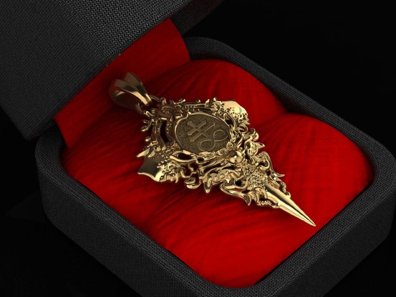 Satanic Cross Pendant Leviathan Cross of Satan Pendant - Etsy