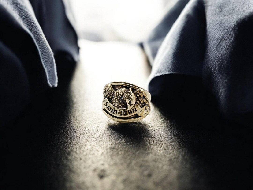 Eagle of Saint John Ring, Eagle Ring, Religious Ring Catholic Christian ...