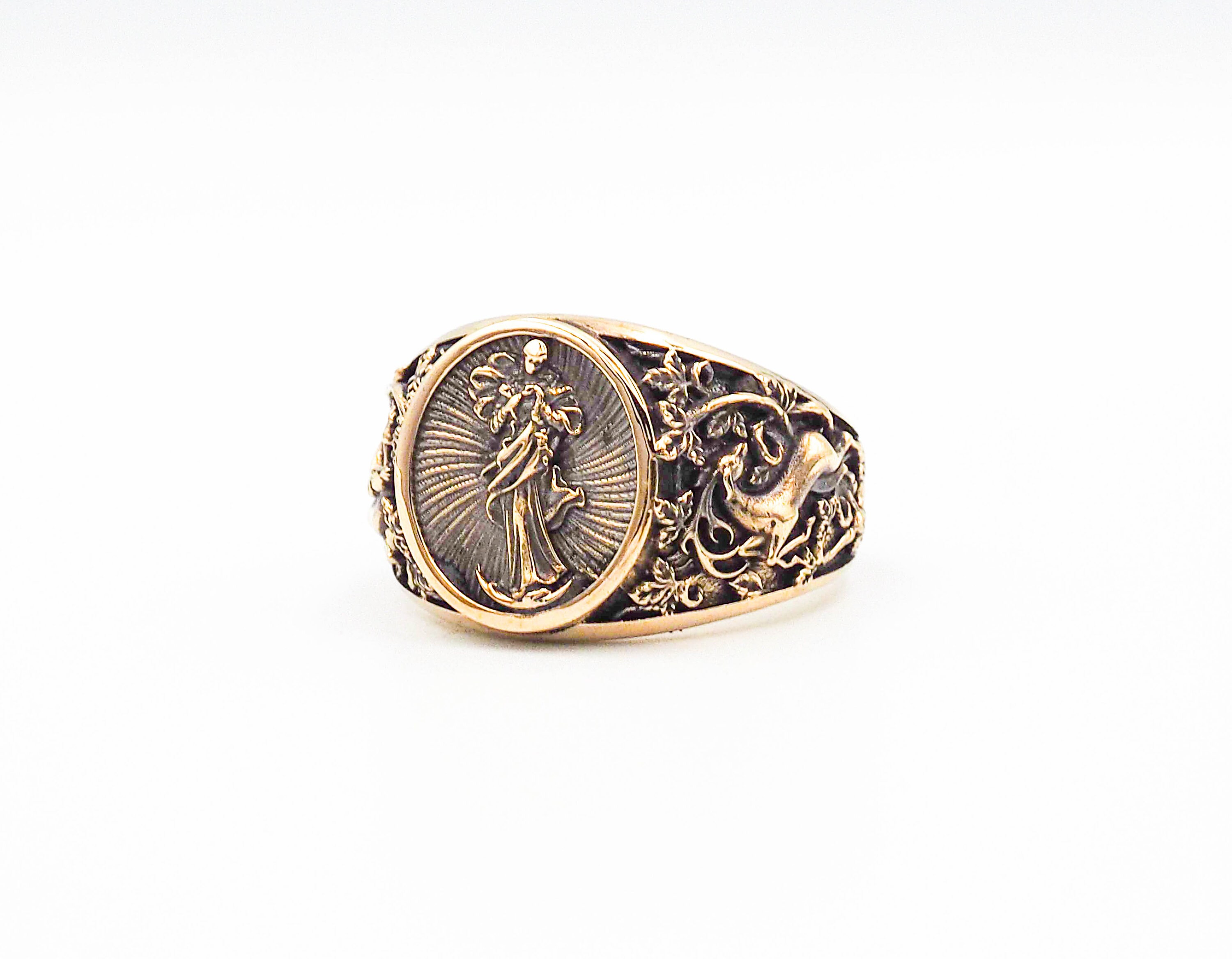 Virgin Mary Ring Miraculous Virgin Mary Ring Our Lady of - Etsy