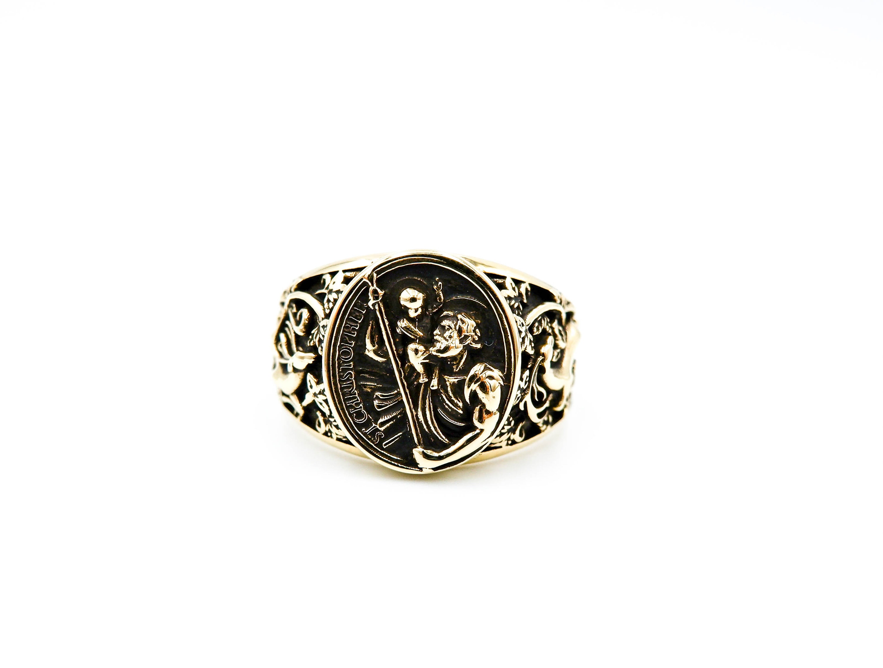 Saint Christopher Men's Ring St. Christopher Ring - Etsy