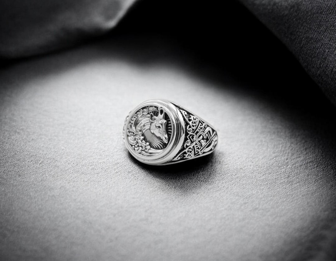 925 Sterling Silver Celtic Giraffe Ring: Norse Viking Jewelry - Etsy