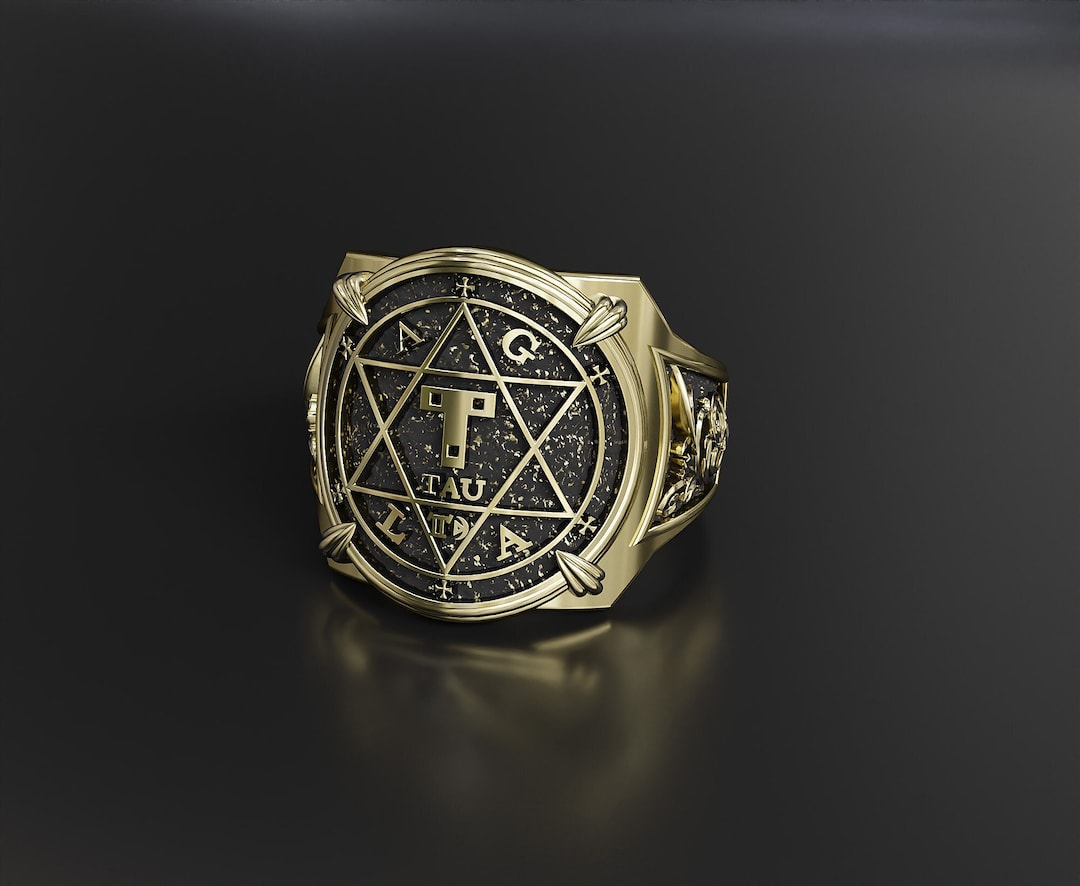 Hexagram Talisman Solomon Rings, Solomon's Hexagram Ring, Protective ...
