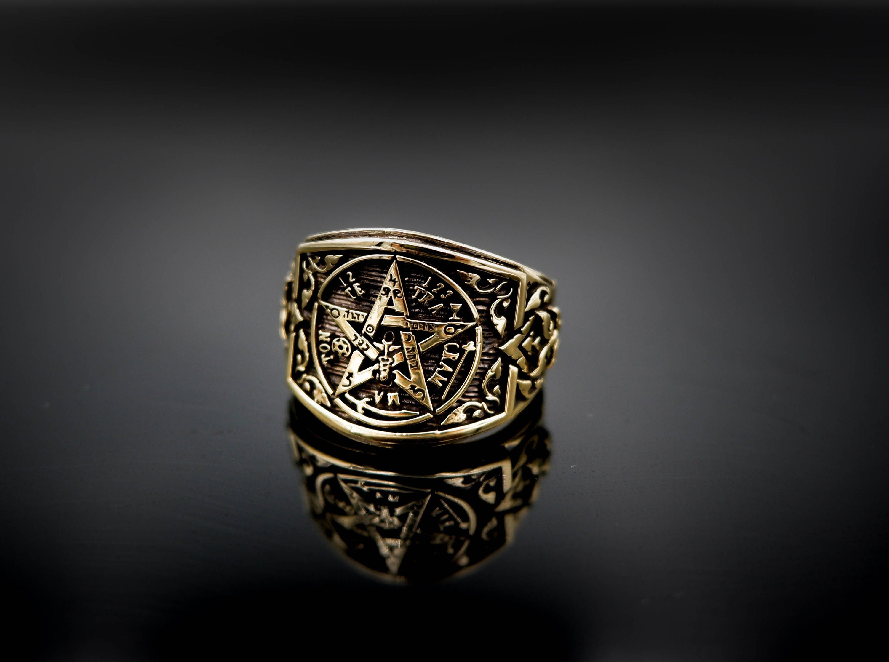 Tetragrammaton Ring Sigil of Protection and Hexagram of - Etsy