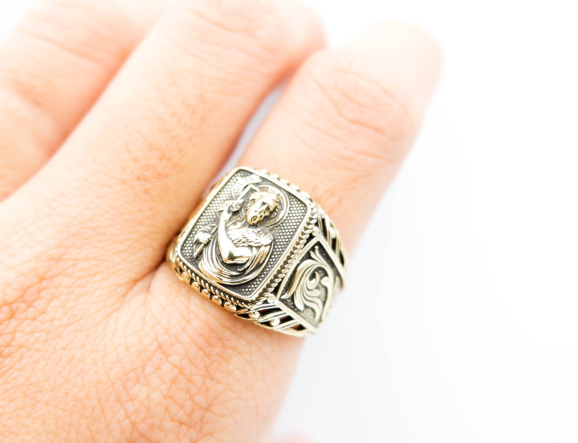 Saint John the Baptist Men's Ring St John Ring Catholic - Etsy