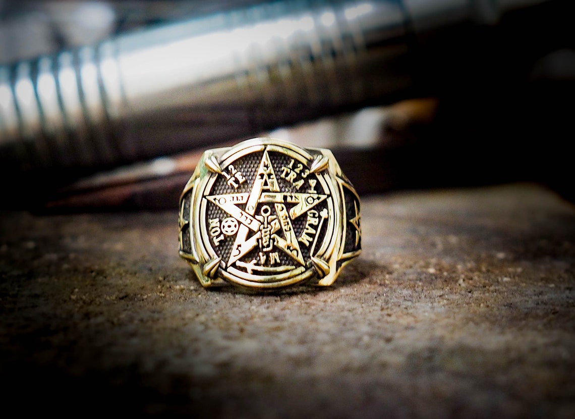 Tetragrammaton Ring Tetragrammaton Pentagram Pentacle Ring - Etsy