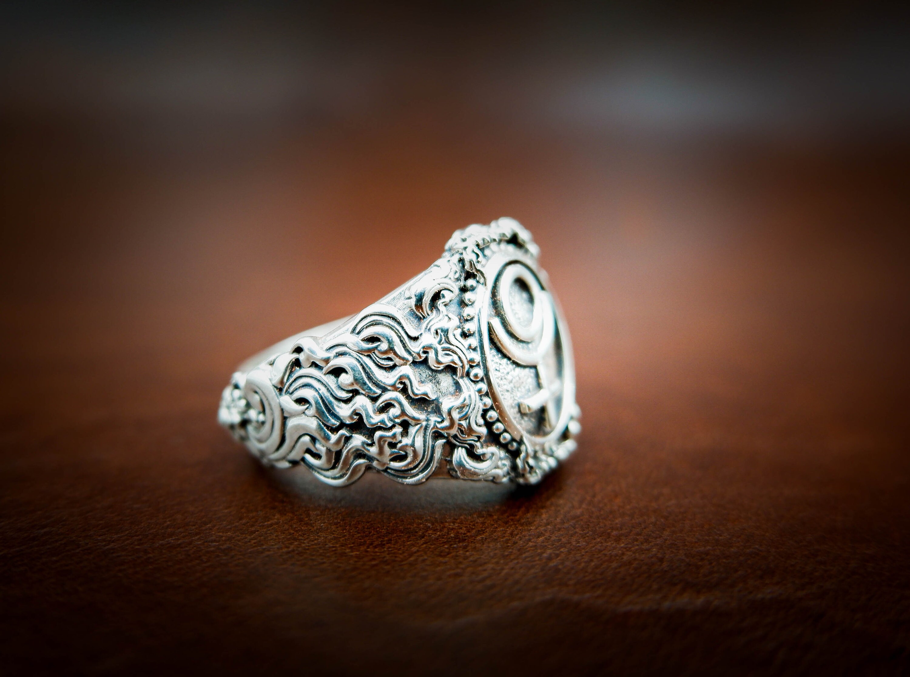 Pluto Ring God of the Underworld Zodiac Symbol of Planet - Etsy