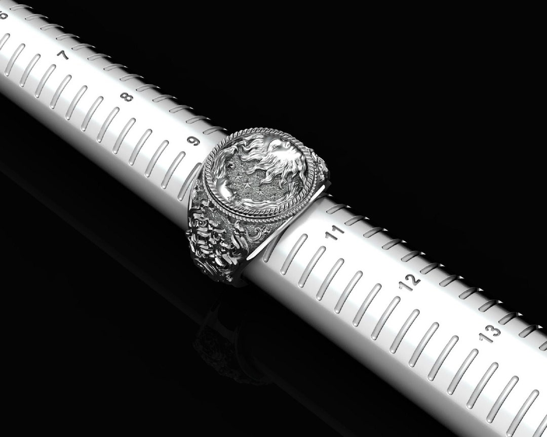 925 Sterling Silver Sun and Moon Star Ring, Crescent Moon Ring ...