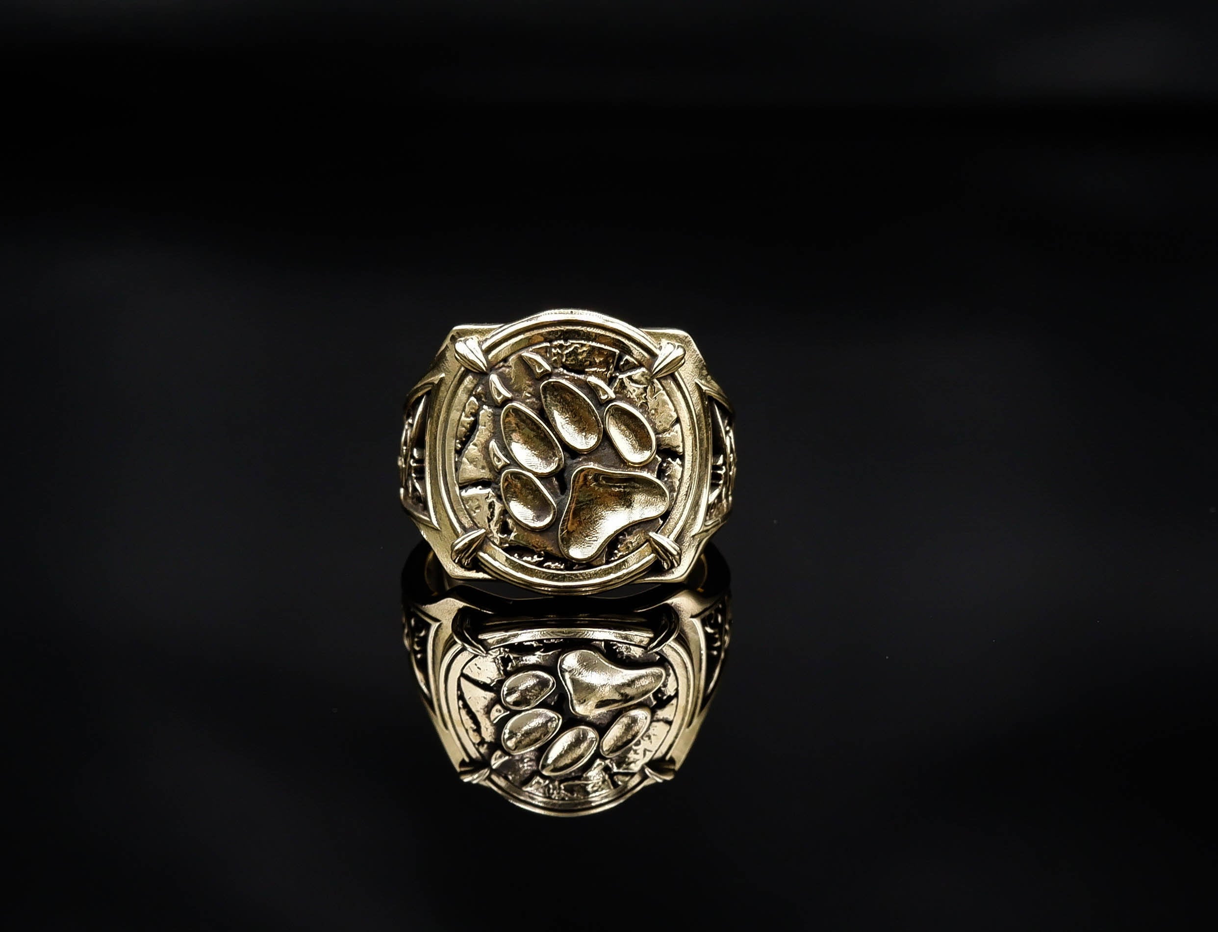 Bear Paw Ring Viking Ring Bear Paw Claw Ring Scandinavian - Etsy