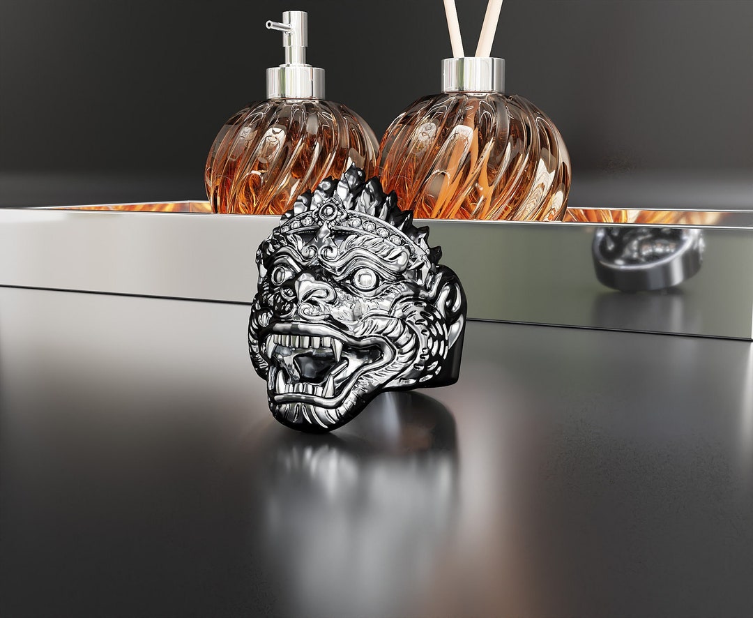 925 Sterling Silver Hanuman Ring Monkey God Ring Thai Amulet - Etsy