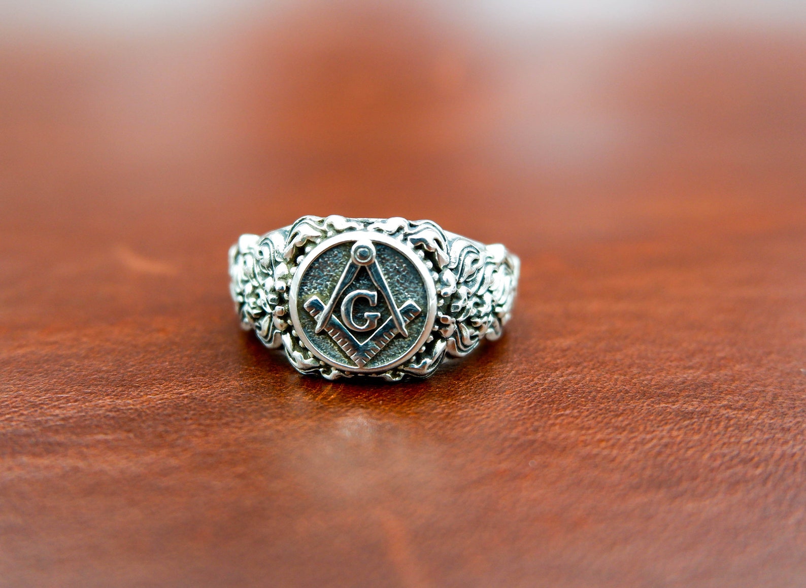 925 Sterling Silver Master Mason Ring Masonic Ring Freemason - Etsy