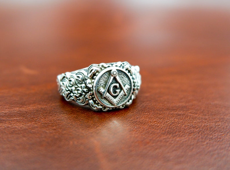 925 Sterling Silver Master Mason Ring Masonic Ring Freemason - Etsy