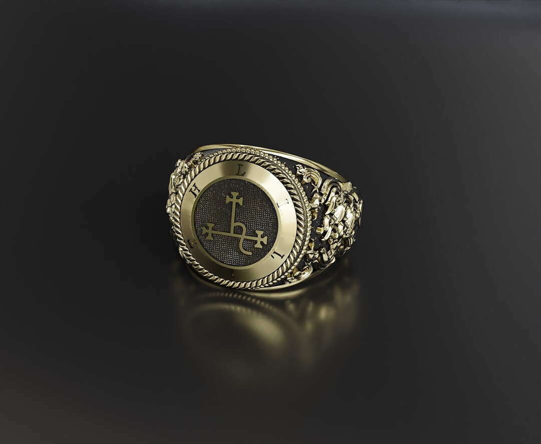 Sigil of Lilith Ring, Lesser Key of Solomon Seal Magic Ring, Gothic ...
