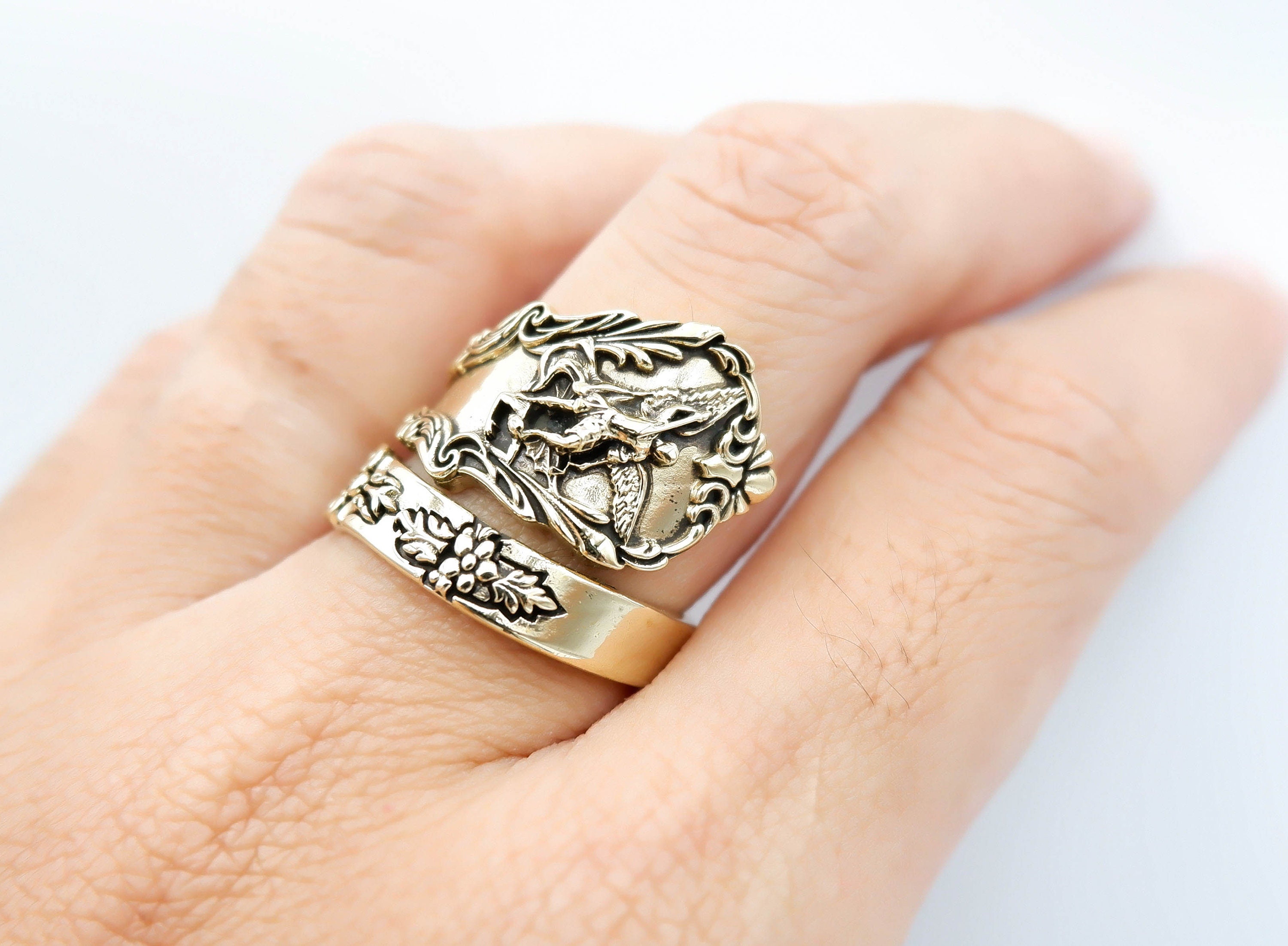 Saint Michael Signet Ring St Michael the Archangel Ring - Etsy