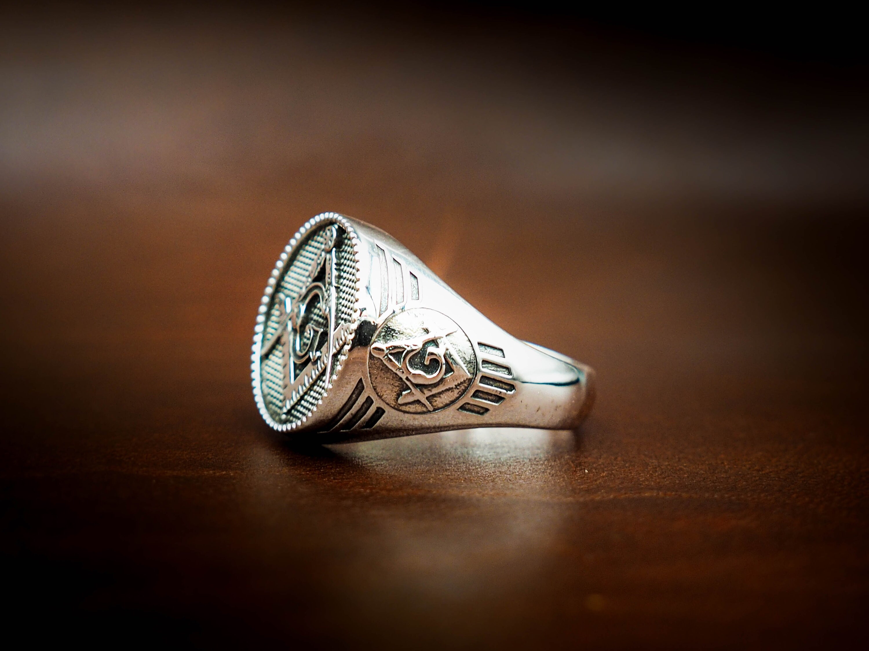 Silver Masonic Rings Freemason Ring Master Mason Rings Mens | Etsy