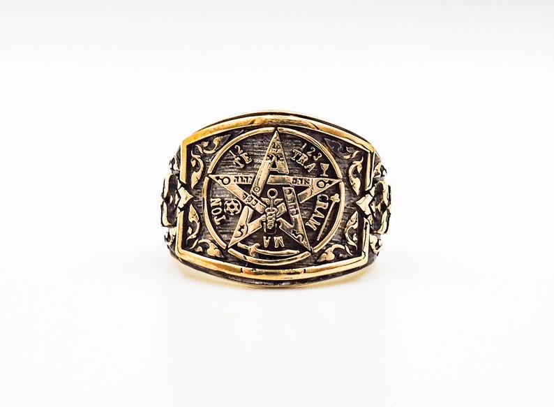 Tetragrammaton Ring Sigil of Protection and Hexagram of - Etsy