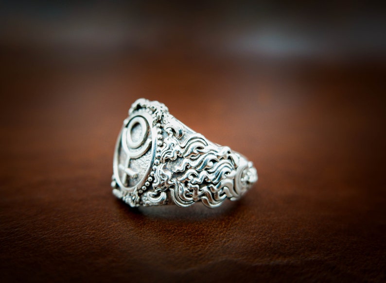 Pluto Ring God of the Underworld Zodiac Symbol of Planet - Etsy